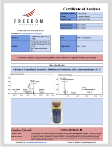 Lipo Pure (MIC-B12) | Alpha Omega Peptide